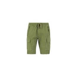 Herren Sweatshorts "Ripstop Jogger Short", gr&uuml;n, Gr. S, Alpha Industries, Obermaterial: 100% Baumwolle, Hosen