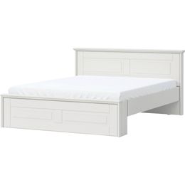 Bettgestell OTTO HOME, B:177cm H:93cm L:219cm, wei&szlig;, Betten, "Evergreen, UV lackiertes MDF, FSC-zertifiziert, Made in Europe", Holzbett im