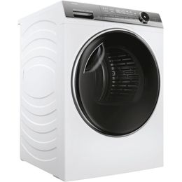 Haier W&auml;rmepumpentrockner "HD90-A3Q979U1", B:59,5cm H:84,5cm T:68cm, wei&szlig;, Trockner, Smarte Bedienung via hOn App