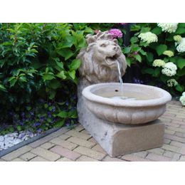 Gartenbrunnen Ubbink, beige, Polyresin, Wasserspiele, "Basel"