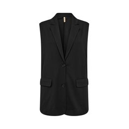 soyaconcept Damen Kurzweste "Soya Concept Vest SC-SIHAM 87"9999 schwarz, Gr. S, Obermaterial: 95% Polyester, 5% Elasthan, Westen