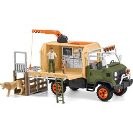 Schleich Kinder Spielwelt "WILD LIFE, Gro&szlig;er Truck Tierrettung (42475)", bunt, Kunststoff, Spielfigurenwelten, Made in Europe
