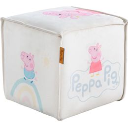 Roba Kinder Kinderhocker "Peppa Pig", B/H/T: 27cm x 25cm x 27cm, grau, B:27cm H:25cm T:27cm, Hocker