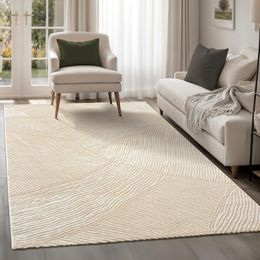 Teppich Sanat, B:80cm H:11mm L:300cm, beige, Kunstfaser, Wohnzimmer, Teppiche, "Hera 3401", Kurzflor, modern, Wohnzimmer, Schlafzimmer,
