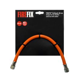 FIREFIX Schlauchorange, Haushaltsger&auml;teschl&auml;uche, f&uuml;r Gas-Heiz&ouml;fen, 40 cm L&auml;nge