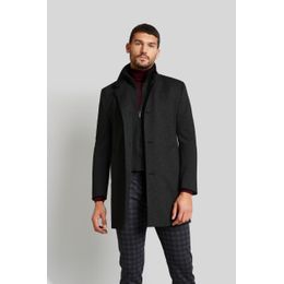 Bugatti Herren Wintermantel, schwarz, Gr. 60, unifarben, 56% Viskose, 27% Polyamid, 13% Polyester, 4% Elasthan, M&auml;ntel, im edlen Design