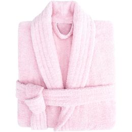 Damenbademantel HAMMETEX, L:100cmrosa, Baumwolle, Hausm&auml;ntel, "Ren, 100% Baumwolle", 380 g/m&sup2; Frottee Bademantel mit Taschen &ndash; Saugf&auml;hig & Weich