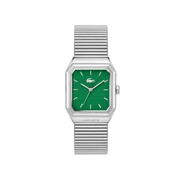 Lacoste Quarzuhr "RENE"silberfarben, gr&uuml;n, Armbanduhren, Armbanduhr, Damenuhr, Herrenuhr, Edelstahlarmband, analog