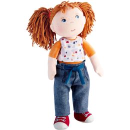 Haba Kinder Stoffpuppe "Malou", bunt, Puppen, Mit Hose, Top und 2 Zopfgummis