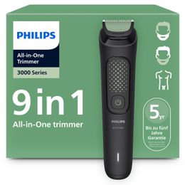 Philips Multifunktionstrimmer "Series 3000 MG3945/15"schwarz, B:12cm H:19cm T:6cm, Haarschneider, 9-in-1-Trimmer f&uuml;r Gesicht, K&ouml;rper und Kopfhaare