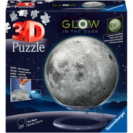 Ravensburger Kinder Puzzleball "Der Mond - Glow-in-the-Dark", bunt, Kunststoff, &Oslash;:13cm, Puzzles, Made in Europe