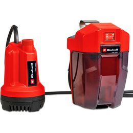 Klarwasserpumpe Einhell, B:12,1cm H:18,9cm L:12,1cm, rot, Pumpen, "GE-SP 18 Li -Solo", 5000 l/h max. F&ouml;rdermenge