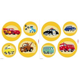 Komar Fensterbild "Fenstersticker - Cars Ka-Chow - Gr&ouml;&szlig;e 30 x 30 cm", B/L: 30cm x 30cmgelb, Kinderzimmer, Fensterbilder, 35 x 30 cm, 2 Bogen