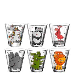 Leonardo Kinderbecher "Kinderbecher Bambini 215 ml 6er Set bunt", bunt, Trinkgef&auml;&szlig;e