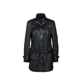 Freaky Nation Damen Lederjacke "Swinging 60ies-FN"schwarz, Gr. M, Oberstoff: 100% Leder; Futter: 100% Baumwolle, Jacken