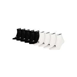 Head Herren Kurzsocken "Socken 9er Pack", Gr. 43, schwarz, Obermaterial: 73% Baumwolle CO. 23% Polyester PES. 2% Polyamid PA. 2% Elasthan EL., Socken