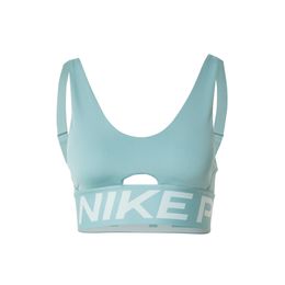 Nike Sport-BH 'INDY PLUNGE' Damen Gr&ouml;&szlig;e XL pastellgr&uuml;n / wei&szlig;