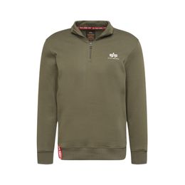Alpha Industries Sweatshirt Herren Gr&ouml;&szlig;e XXXL oliv / rot / wei&szlig;