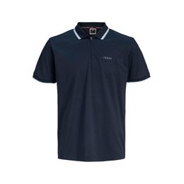 Jack & Jones Plus Jack & Jones Plus Poloshirt 'JCOFUSION' Herren Gr&ouml;&szlig;e XXXL dunkelblau / wei&szlig;