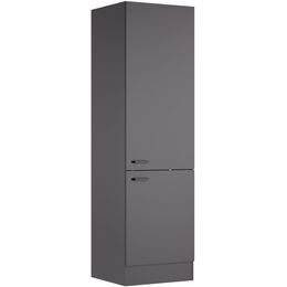 Hochschrank Optifit, B:60cm H:210cm T:57,1cmanthrazit matt, anthrazit matt, Holzwerkstoff, K&uuml;che, Schr&auml;nke, "OPTImulti", Breite 60 cm, mit 2