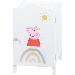 Roba Kinder Puppenkleiderschrank "Peppa Pig", wei&szlig;, MDF, B:31cm H:52cm T:25cm, Puppenm&ouml;bel