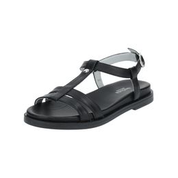 Nero Giardini Damen Riemchensandale "Nero Giardini Sandalen Leder", Gr. 38schwarz, Leder, Schuhe