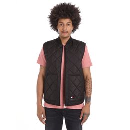 Tommy Jeans Herren Steppweste "TJM REG ENTRY VEST", schwarz, Gr. M, Obermaterial: 100% Polyester. Wattierung: 100% Polyester, Westen, mit modischem