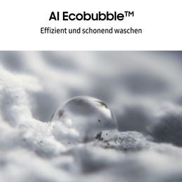 Samsung Waschmaschine "WW1EFG5U34A", B:60cm H:85cm T:55cmschwarz, Waschmaschinen, AI EcobubbleTM - Effizient und schonend waschen