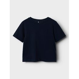 name it Jungen T-Shirt "NMMVOBBO SS NREG TOP NOOS"schwarz sapphire, Gr. 116, unifarben, Jersey, Obermaterial: 100% Baumwolle, Shirts