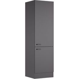 Hochschrank Optifit, B:60cm H:210cm T:57,1cmanthrazit matt, anthrazit matt, Holzwerkstoff, K&uuml;che, Schr&auml;nke, "OPTImulti", Breite 60 cm, 2 verlaschte