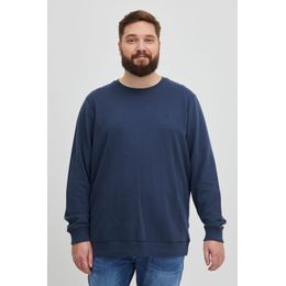 Blend Herren Sweatshirt "BHRavin Big & Tall", blau, Gr. 6XL, unifarben, Sweatware, 100% Baumwolle, Sweatshirts, Klassisches Sweatshirt mit