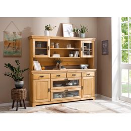 Buffet Home Affaire, B:180cm H:168cm T:40cm, beige, Massivholz, K&uuml;che, Schr&auml;nke, "R&uuml;gen", FSC zertifiziertes Massivholz, im Landhausstil