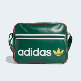 Sporttasche adidas originals "AIRLINER OG", collegiate gr&uuml;n, Obermaterial: 100% Polyurethan, Taschen Sporttasche, Schultertasche im angesagten Retrolook