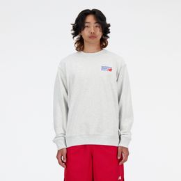 New Balance Sweatshirt 'Athletics Premium' Herren Gr&ouml;&szlig;e L blau / hellgrau / rot