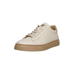 Henry Stevens Herren Sneaker "Travis S Herrensneaker", Gr. 40, beige, Leder, Schuhe, Halbschuh Leder handgefertigt, sportlicher Freizeitschuh Herren