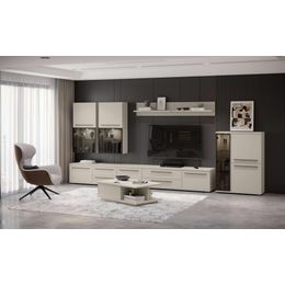 H&auml;ngevitrine OTTO HOME, B:60cm H:57cm T:29cm, beige, Holzwerkstoff, MDF, Wohnzimmer, Schr&auml;nke, "Opera, Wandschrank, Schwebendes Design f&uuml;r modernen