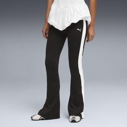 Puma Damen Leggings "T7 Ausgestellte Leggings Damen", schwarz-wei&szlig;, Gr. L, unifarben, Obermaterial: 89% Polyester, 11% Elasthan. Seitenpartie: 11%