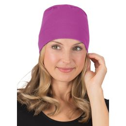 TRIGEMA Damen Strickm&uuml;tze "TRIGEMA Soft-Cap", pink, Baumwollmischung, M&uuml;tzen