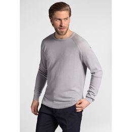 Eterna Herren Strickpulloversilber, Gr. XL, 100% Schurwolle, Pullover