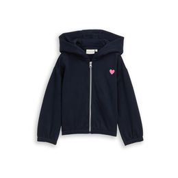 Tom Tailor Sweatjacke M&auml;dchen Gr&ouml;&szlig;e 92/98 dunkelblau / pink