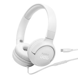 JBL On-Ear-Kopfh&ouml;rer "Tune 520C USB-C kabelgebundener Hi-Res-On-Ear", B:4,8cm H:22,3cm T:20,5cm, wei&szlig;, Kopfh&ouml;rer