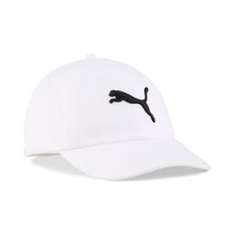 Puma Herren Baseball Cap "ESS CAT BB CAP", wei&szlig;, unifarben, Baumwolle, Caps, sportlicher Stil, f&uuml;r Erwachsene, aus Baumwolle