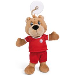 Nici Kinder Kuscheltier "FC BAYERN M&Uuml;NCHEN B&auml;r Berni mit Trikot und Sauger, 20 cm", braun, H:20cm, Pl&uuml;schfiguren, enth&auml;lt recyceltes Material