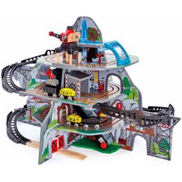 HAPE Kinder Spielzeug-Eisenbahn "Riesige Bergmine, 32-tlg.", bunt, B:92cm H:59cm, Spielzeugfahrzeuge