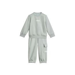 adidas Sportswear Trainingsanzug 'ESSENTIALS' Jungen Gr&ouml;&szlig;e 92 mint / wei&szlig;