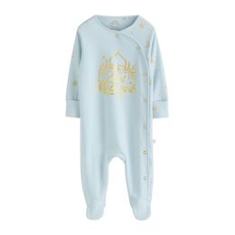 next Schlafanzug 'Eid' Jungen Gr&ouml;&szlig;e 68 hellblau / gold