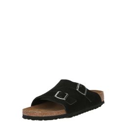 Birkenstock Pantolette 'Z&uuml;rich VL' Herren Gr&ouml;&szlig;e 38 schwarz / silber