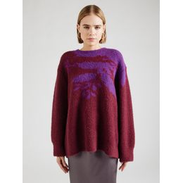 Warehouse Pullover 'Holly Christmas' Damen Gr&ouml;&szlig;e L helllila / weinrot