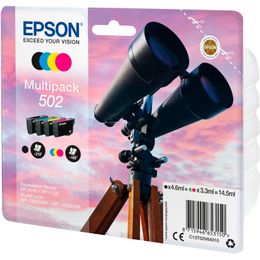 Epson Tintenpatrone "502 Fernglas"schwarz, cyan, magenta, gelb, Tintenpatronen