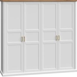 Kleiderschrank OTTO HOME, B:236cm H:227cm T:59cm, wei&szlig;, MDF, Spanplatte, Jugendzimmer, Schr&auml;nke, "Tara", lackiert mit wasserbasiertem UV-Lack, in 4